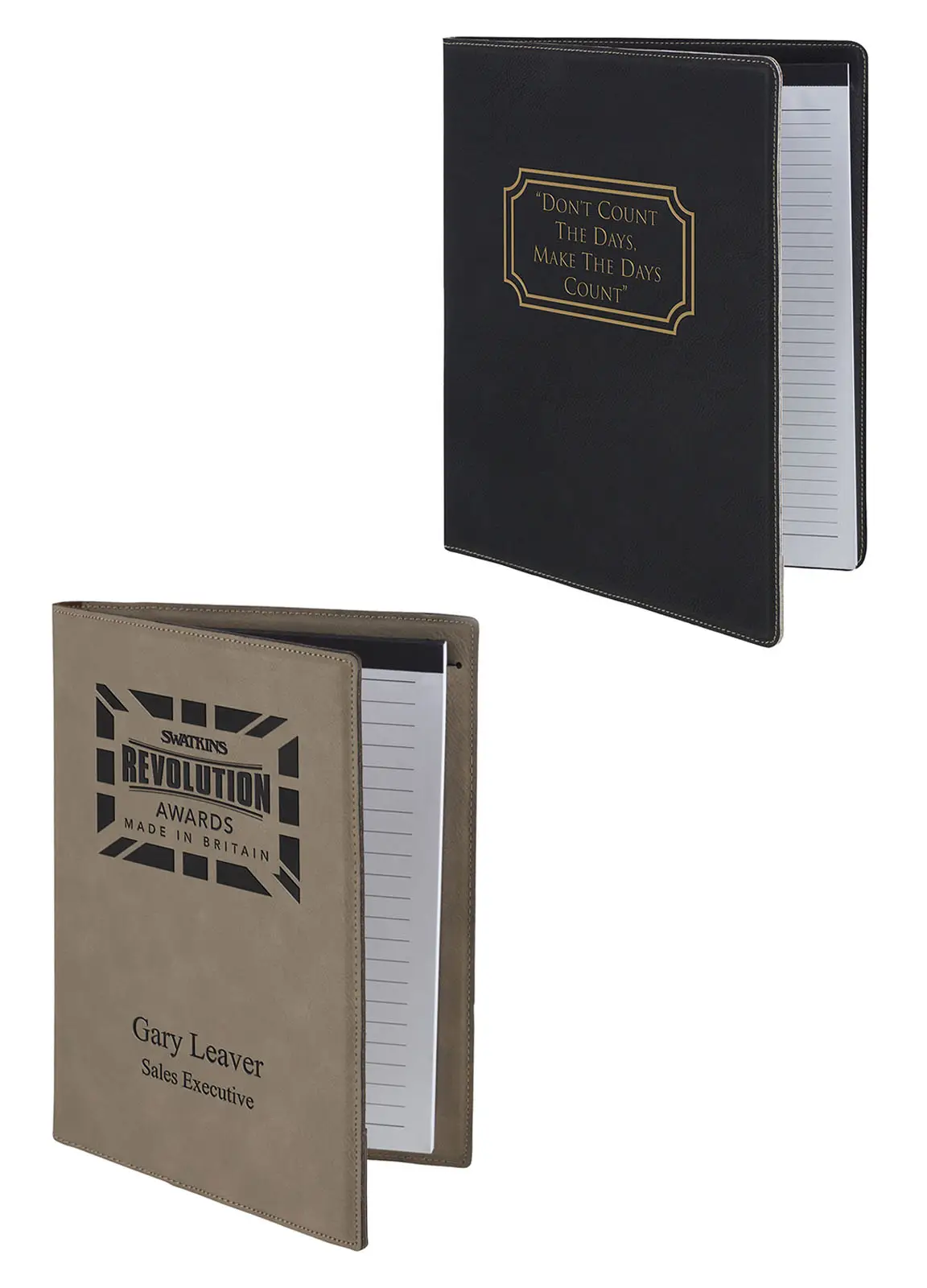 A4 Leatherette Document Holder - SilverTrophy