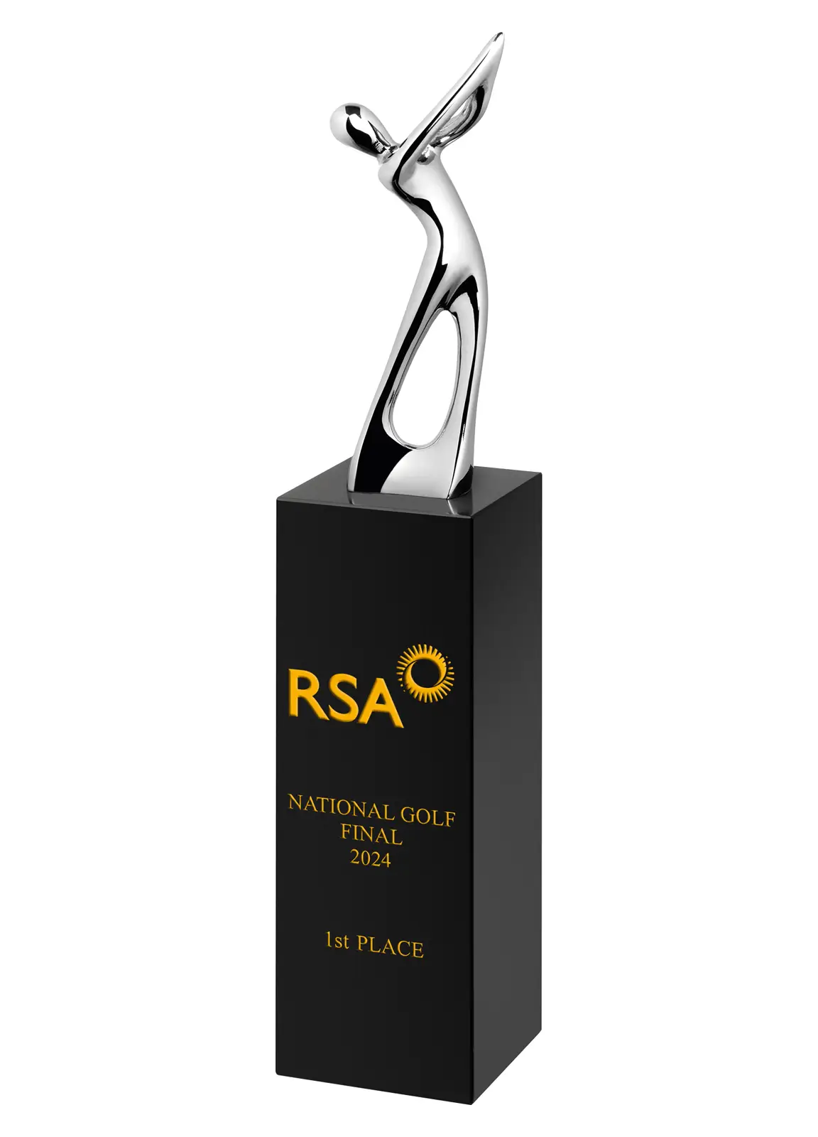 Golf Swing Statue Award - SilverTrophy