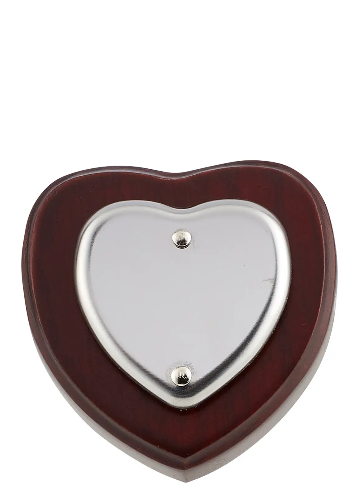 2" Heart Mini Individual Shield - SilverTrophy
