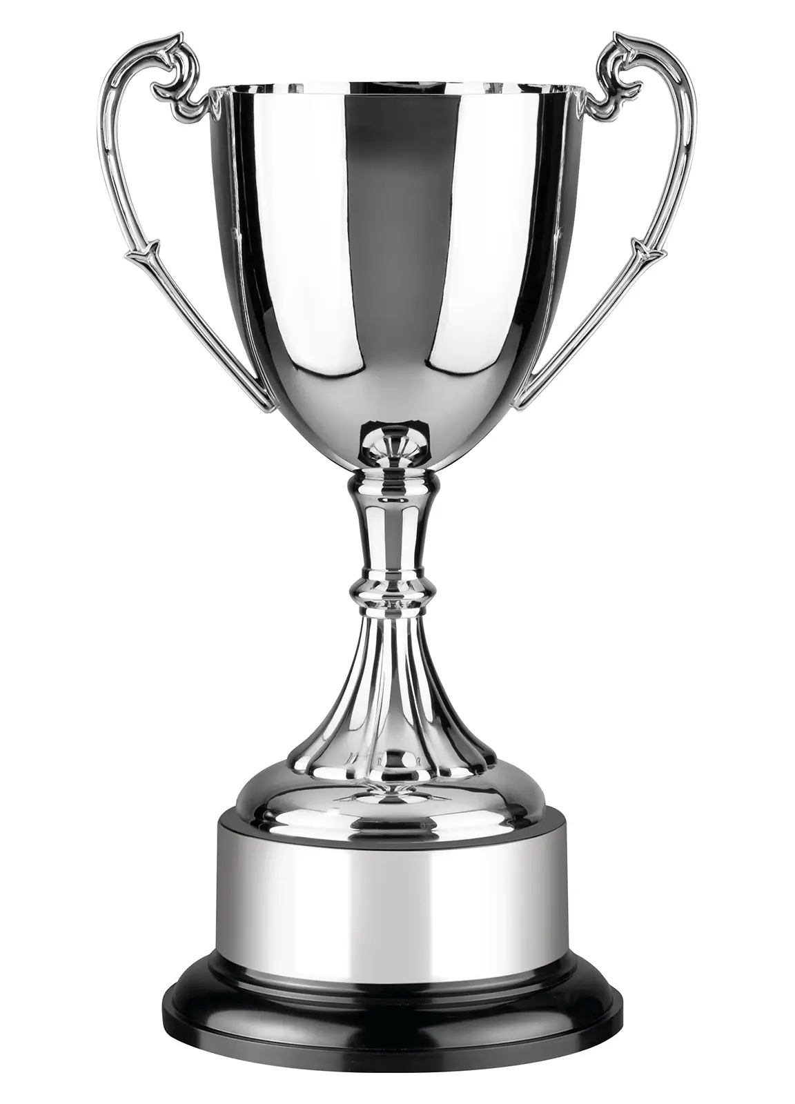 Fluted Endurance Cup on Black Bakelite Round Base - SilverTrophy