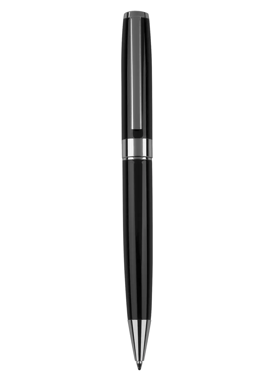 Gloss Black Ball Point Pen - SilverTrophy