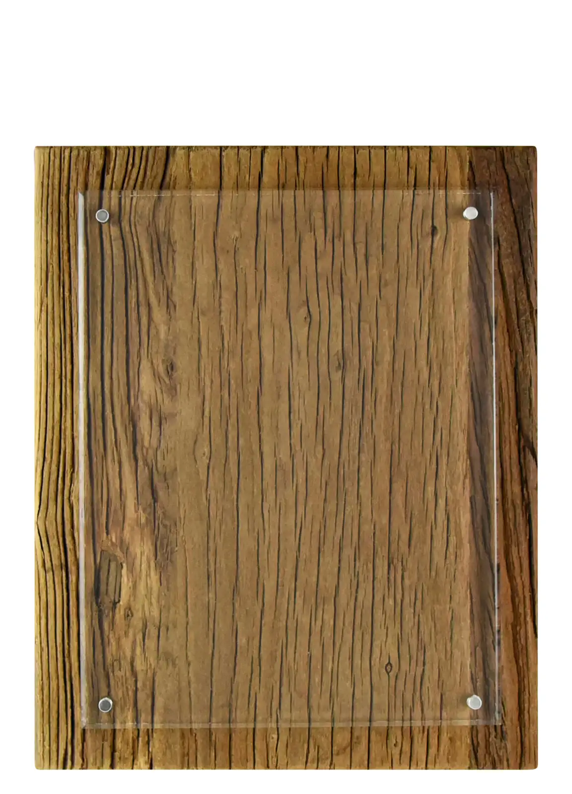 Reclaimed Wood Wall Hanging Acrylic Plaque - SilverTrophy