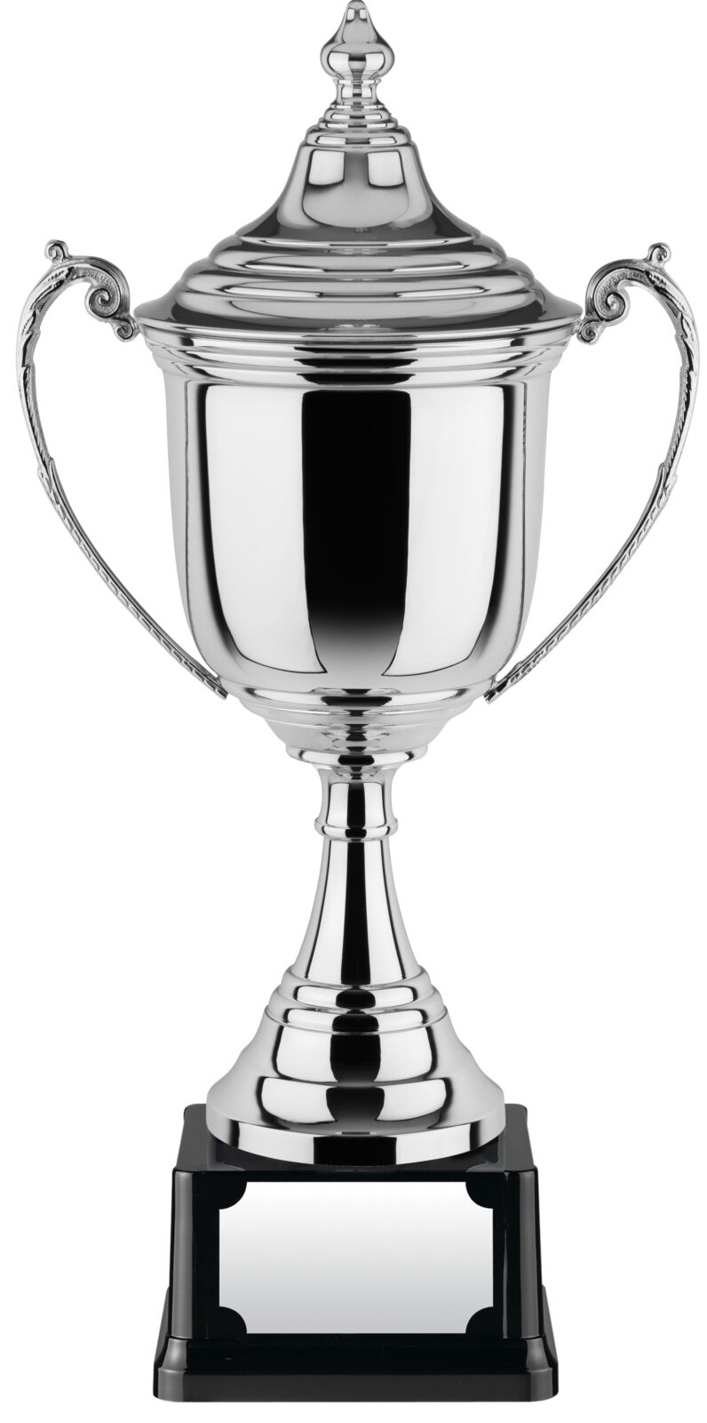 5 Series Revolution Cup on Square Base & Lid - SilverTrophy