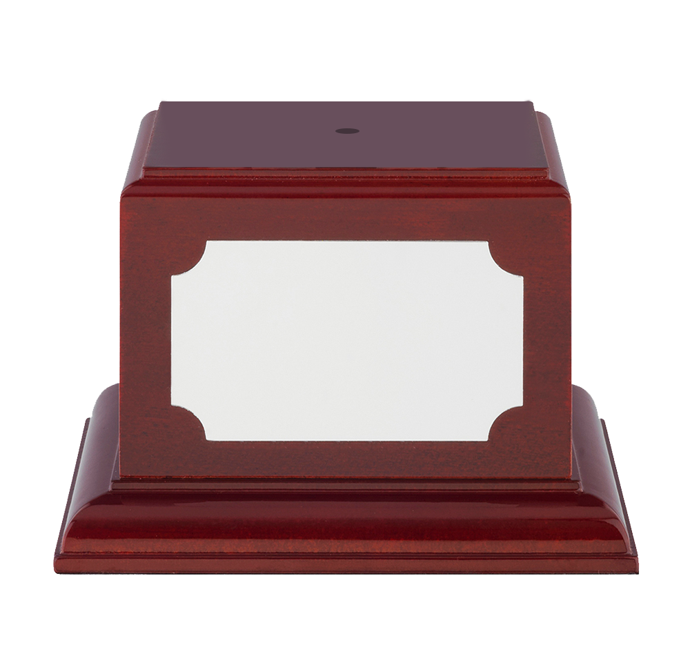 Rosewood Square Base - SilverTrophy